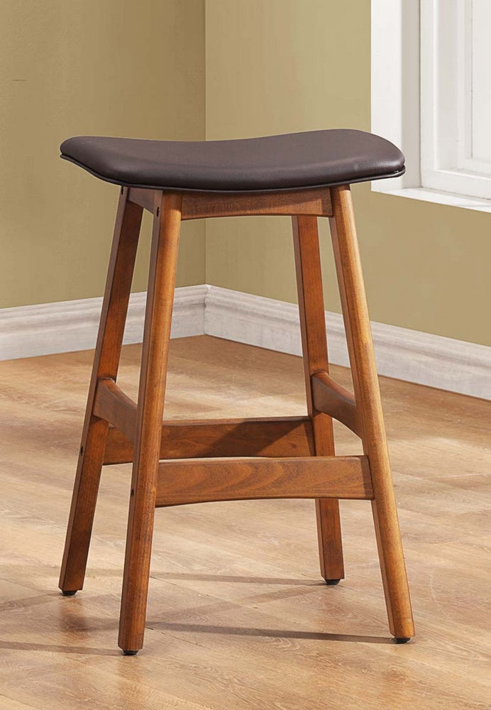 Pietrina 2 Counter Height Stools With Dark Brown Seat Aetna Stores