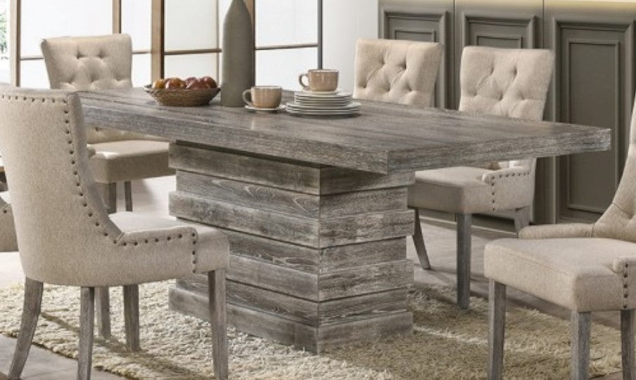 Crystal Mocha Wood Rectangular Dining Table – Aetna Stores