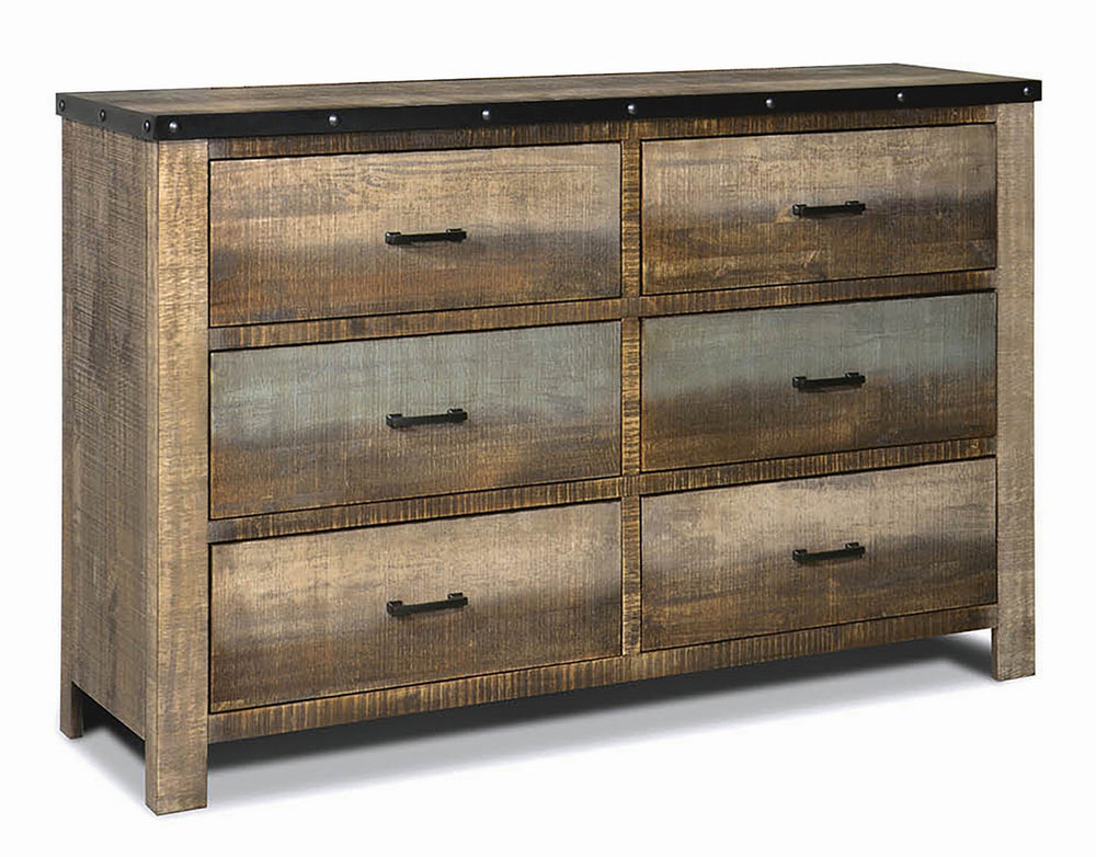 Sembene Antique Multicolor Wood 6-Drawer Dresser – Aetna Stores
